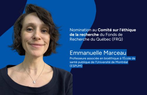 Emmanuelle Marceau rejoint le Comité sur l’éthique de la recherche du ...